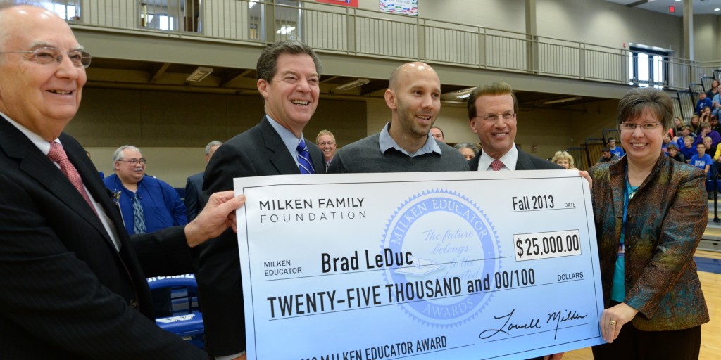 Brad LeDuc is KS 2013 Milken Educator » Photo Series | Milken Educator ...