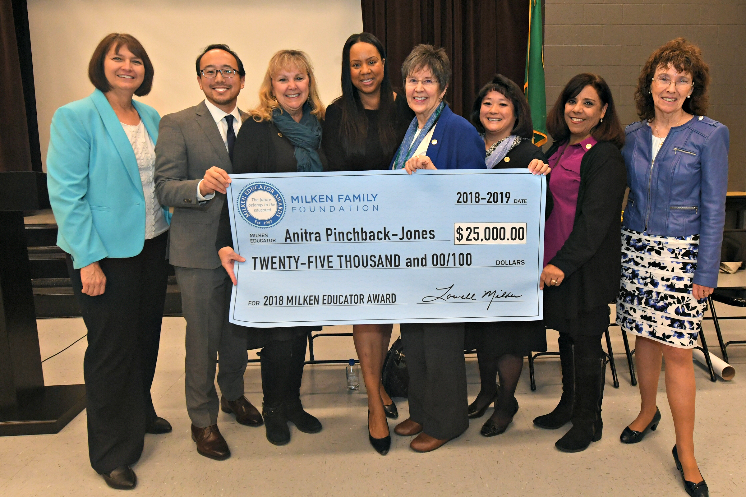 Principal Anitra Pinchback-Jones is a WA Milken Educator » Photos