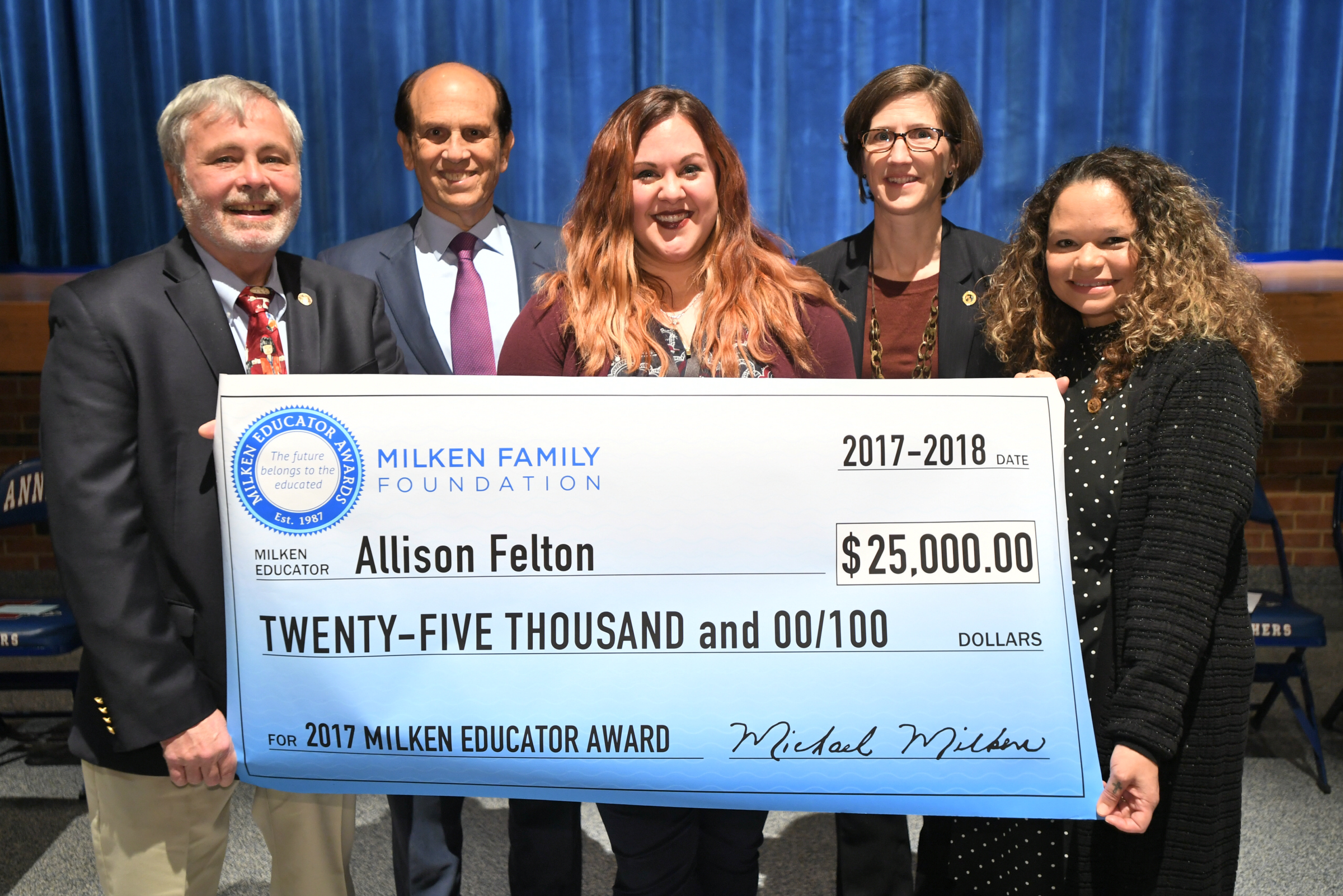 Allison Felton, You're MD's Milken Educator! » Photos
