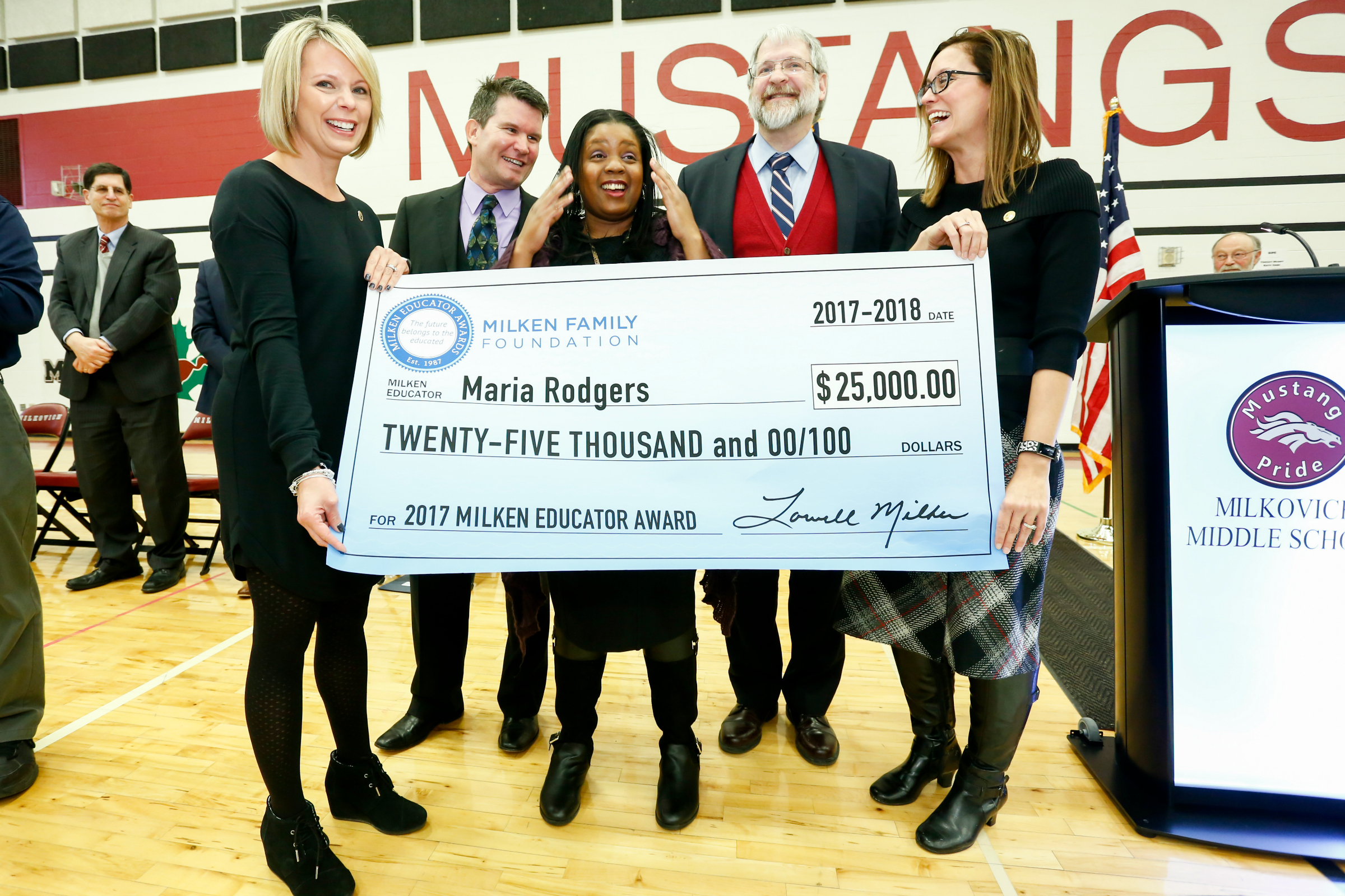 Math Teacher Maria Rodgers, You're Ohio's Milken Educator! » Photos