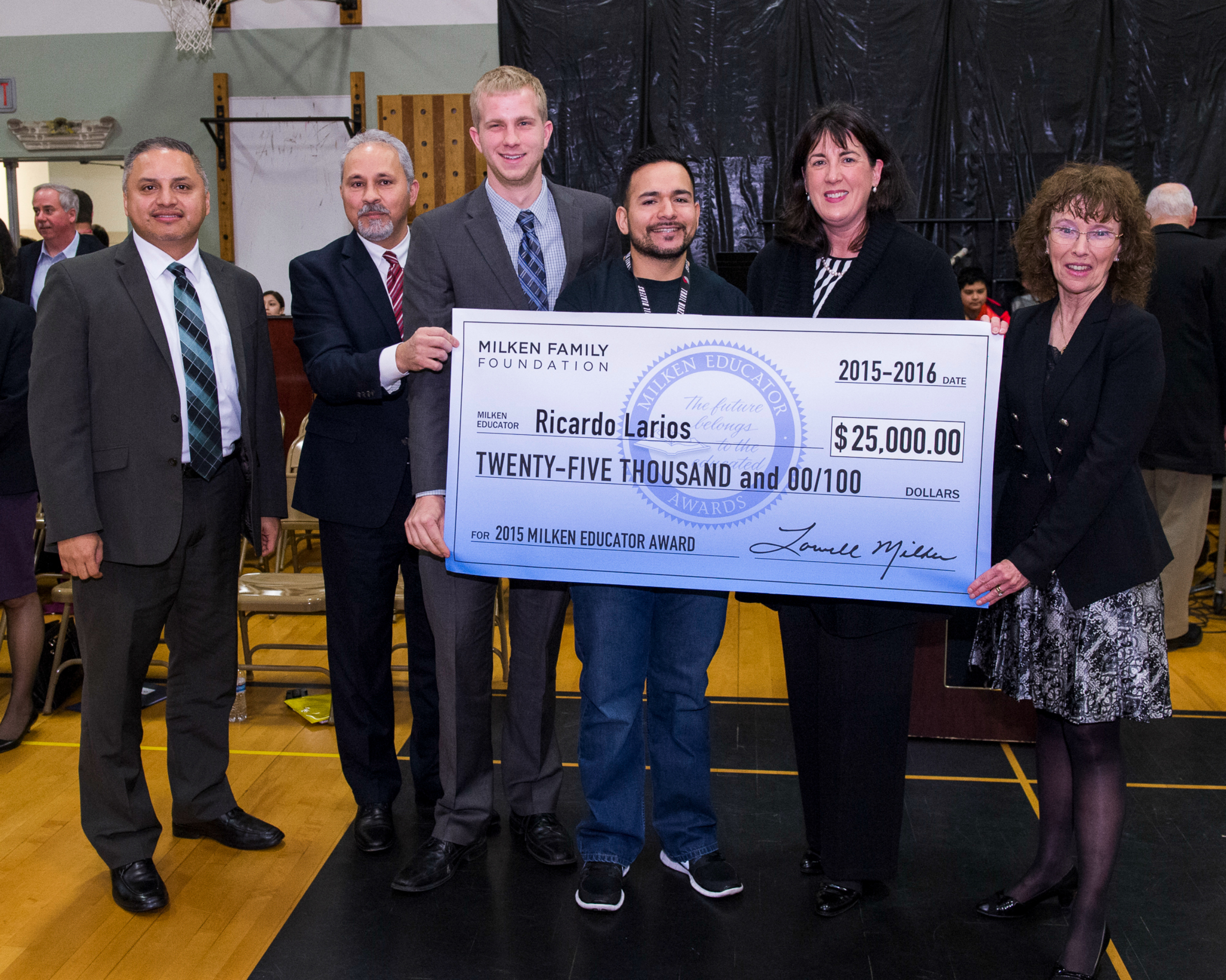 Social Studies Teacher Ricardo Larios Becomes OR Milken Educator » Photos