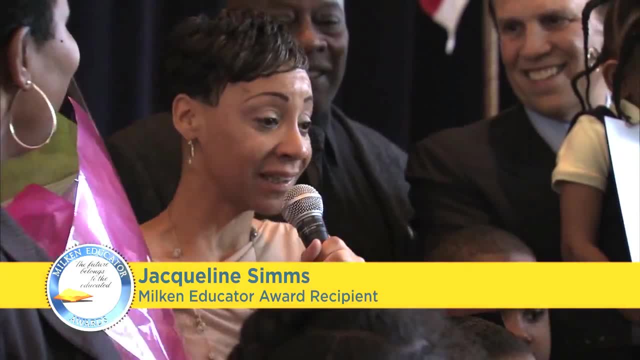 Third-Grade Teacher Jacqueline Simms of D.C. Public Schools Receives ...